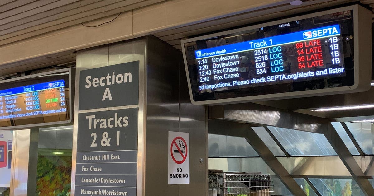 SEPTA Regional Rail trains suspended due to signal power issues ...