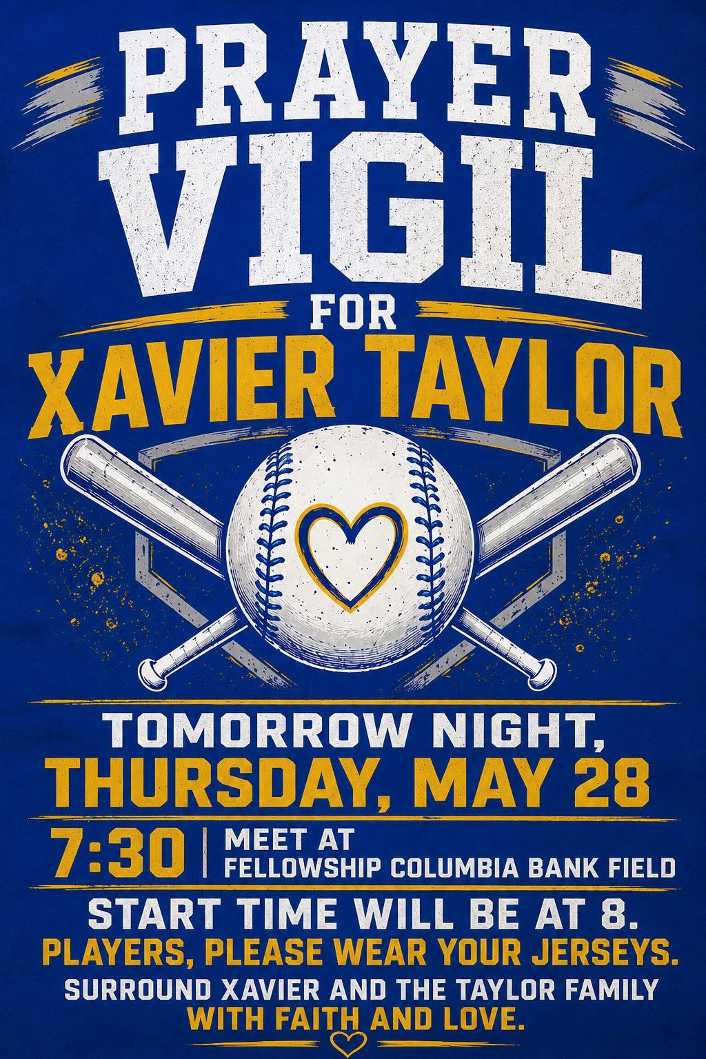 Maple Shade community holds vigil for 12-year-old injured in baseball ...