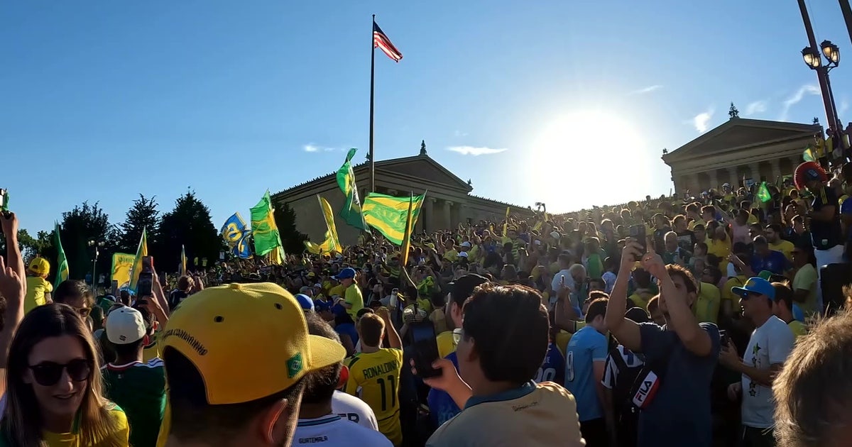 Brazil fans celebrate World Cup at Philadelphia Art Museum steps | FOX ...