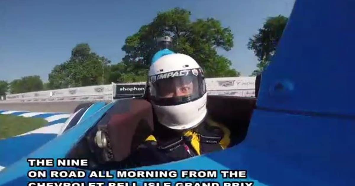 Jason Carr meets Indy car, flies around Belle Isle | FOX 2 Detroit