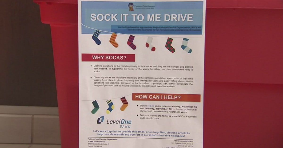 Sock drive to benefit homeless kicks off | FOX 2 Detroit