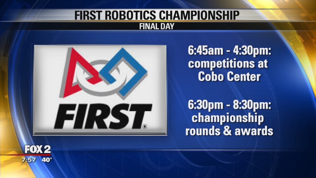 FIRST Robotics Competition Championship Tonight in Detroit | FOX 2 Detroit