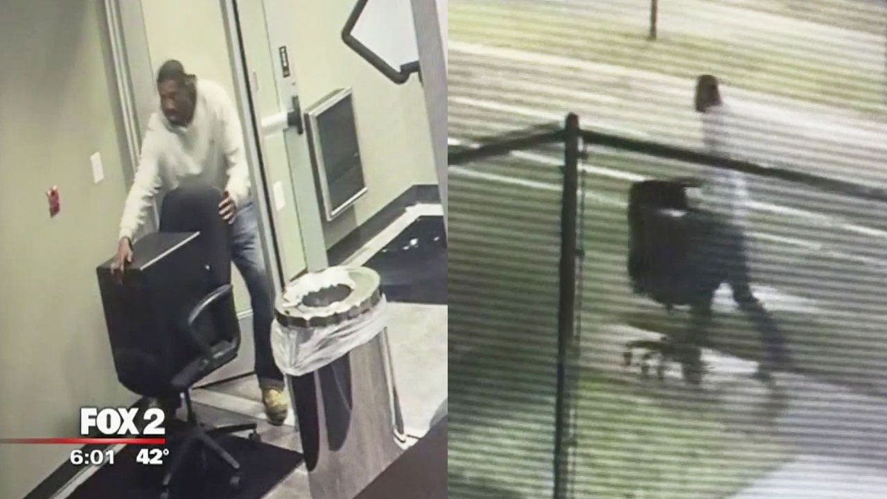 Man steals safe with office chair from Detroit non-profit