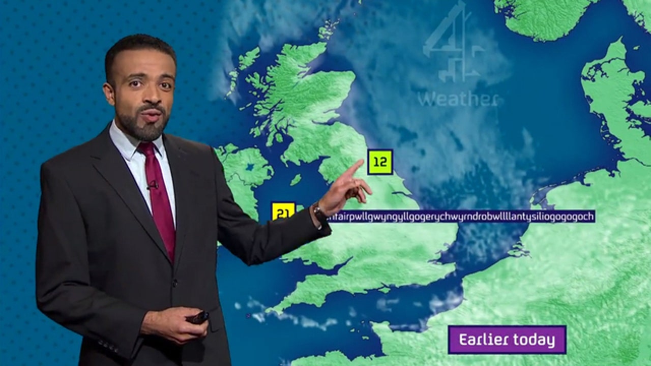Watch this weatherman effortlessly pronounce this town's crazy name ...