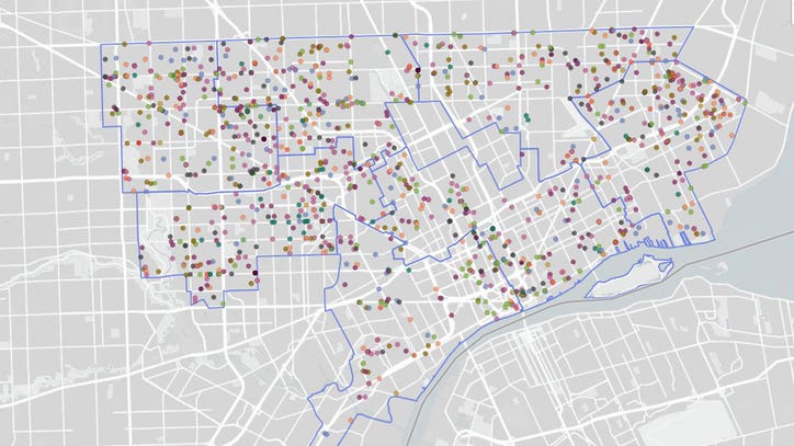 New Detroit crime map shows when and where crimes were committed | FOX ...