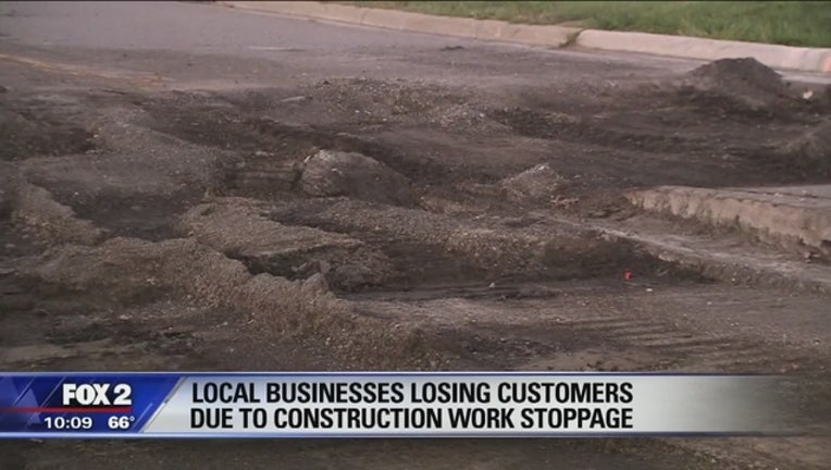 Construction work stoppage taking toll on local businesses | FOX 2 Detroit
