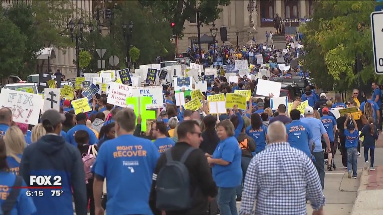 Caregivers protest in Lansing, demand re-do of no fault car insurance ...