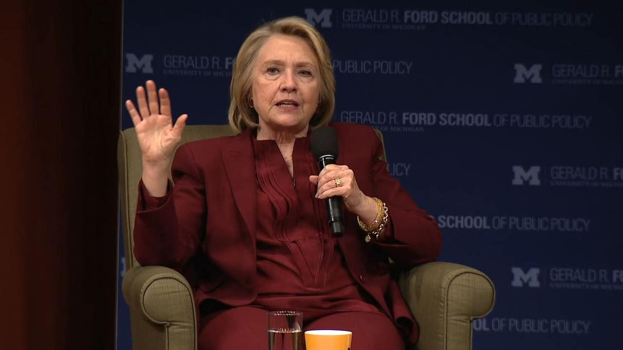 Hillary Clinton In Ann Arbor America Is Becoming Less Relevant In The