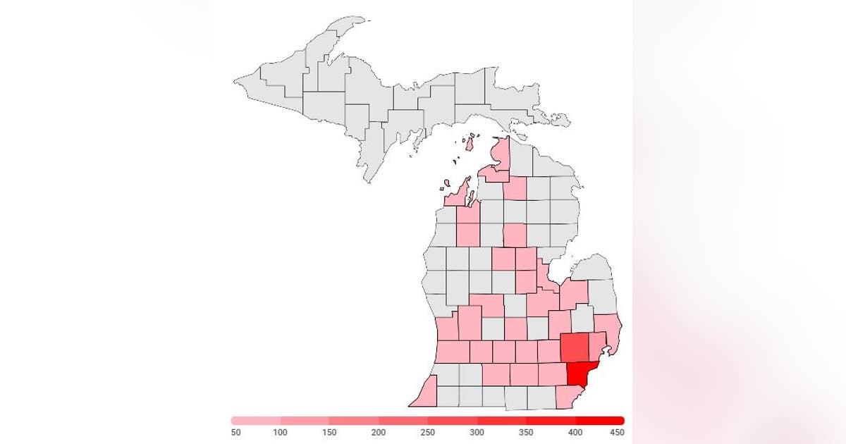 Track Michigan coronavirus cases by county with this interactive map ...