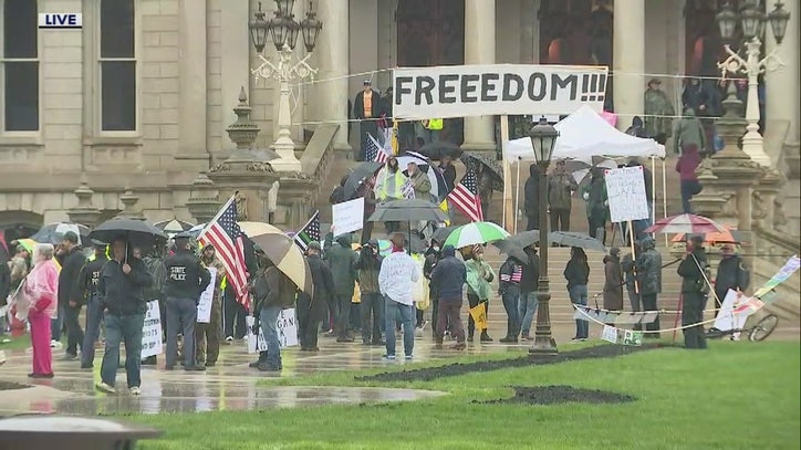 Light attendance at third Lansing protest on Thursday | FOX 2 Detroit