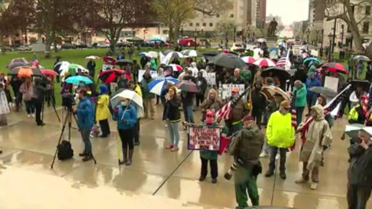 Protesters converge on Lansing for third demonstration over governor's ...