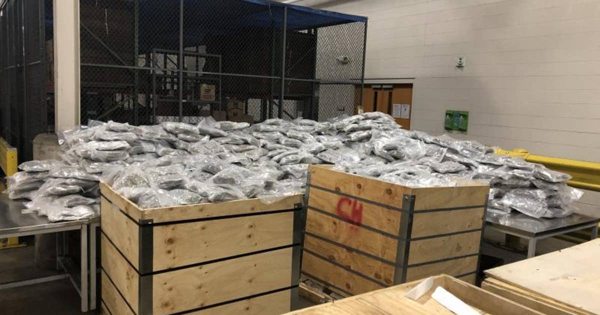 Customs and border patrol bust shipment of 1,000 pounds of marijuana at ...