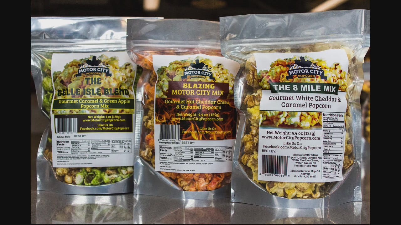 Celebrating Michigan and National Popcorn Day with Motor City Popcorn