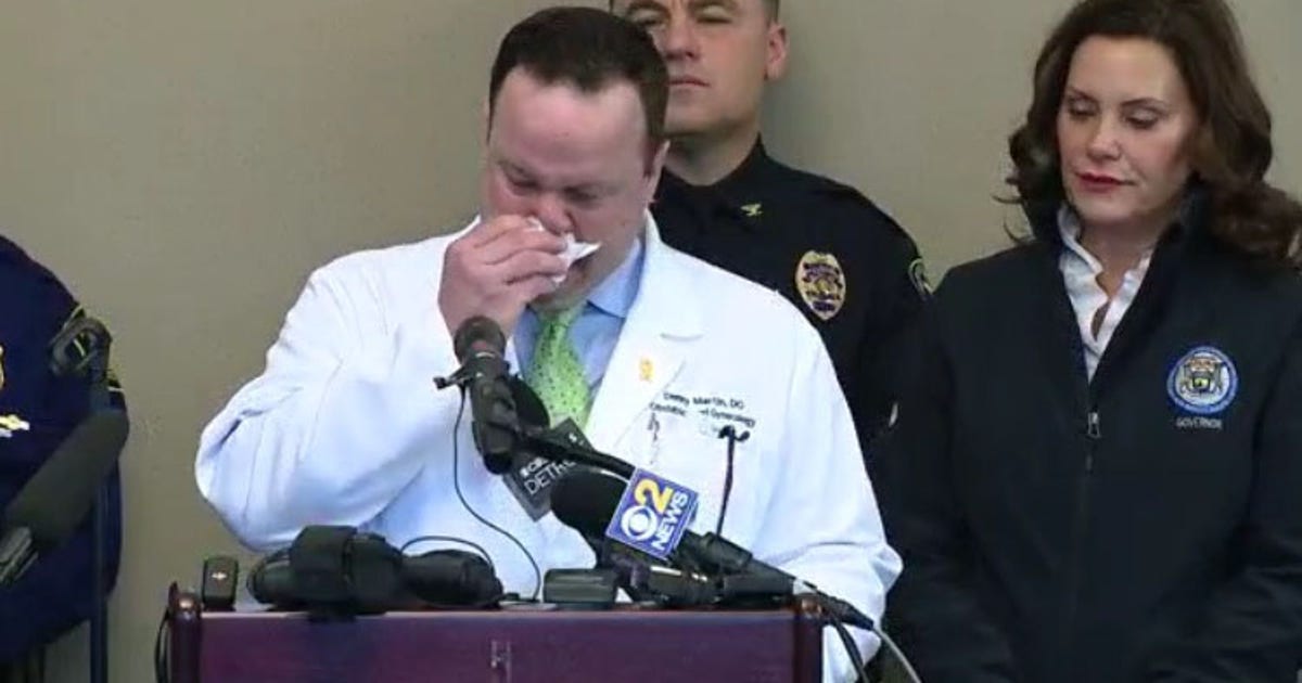 Medical chief breaks down while speaking about MSU shooting victims ...