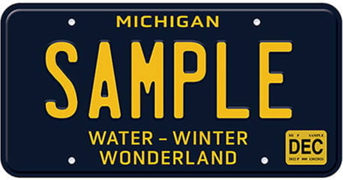 Michigan license plates: Retro plate growing in popularity, lawmaker ...
