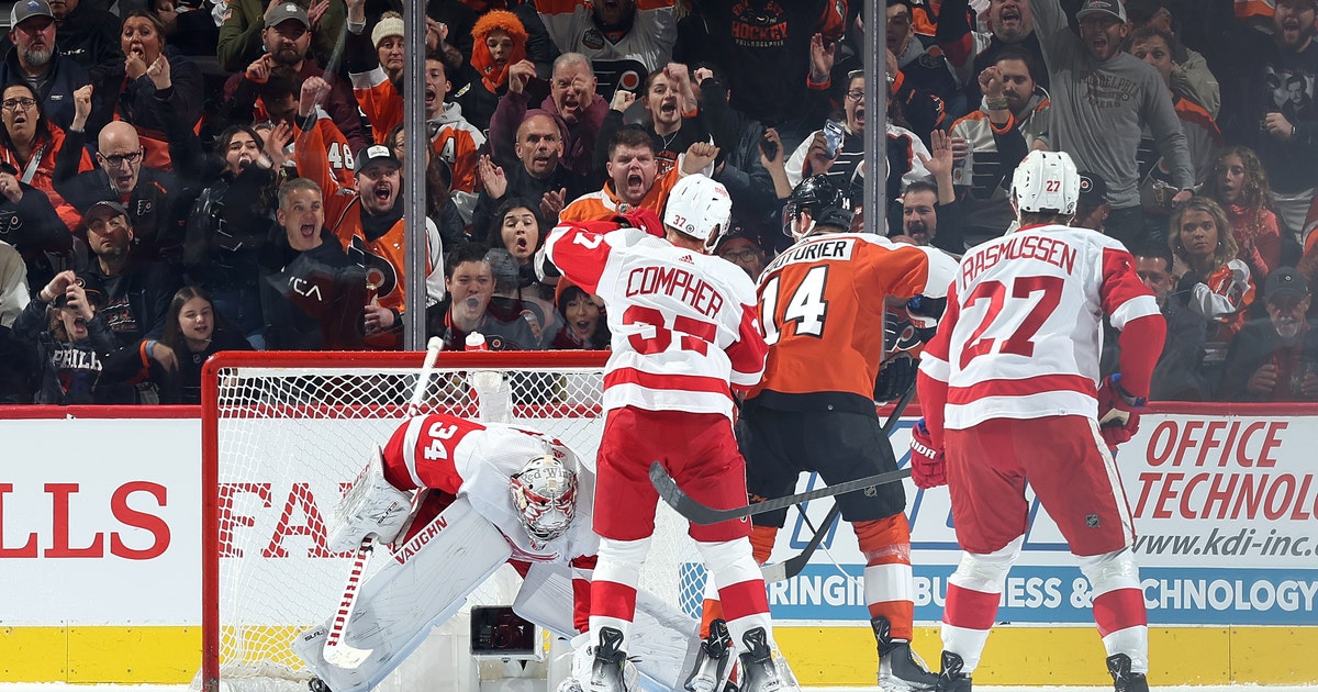 Ersson stops 34 shots, Cam York scores to lead Flyers past Red Wings 1 ...