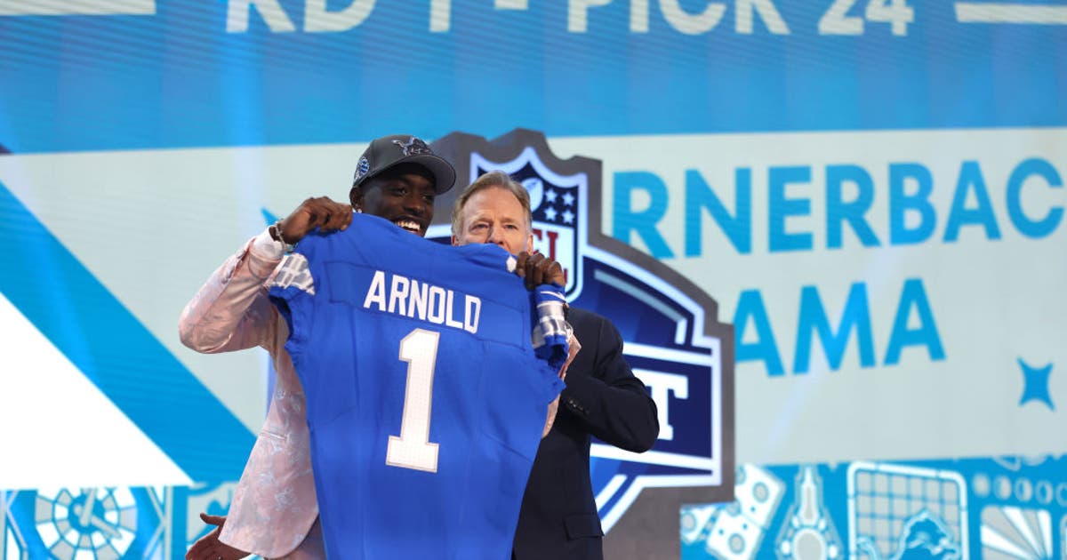 Lions trade up to take Alabama CB Terrion Arnold in 1st round of NFL ...