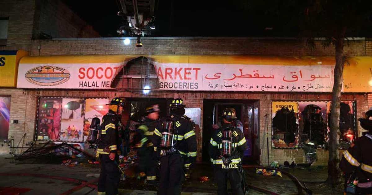 Fire engulfs grocery store on Dearborn's east side | FOX 2 Detroit