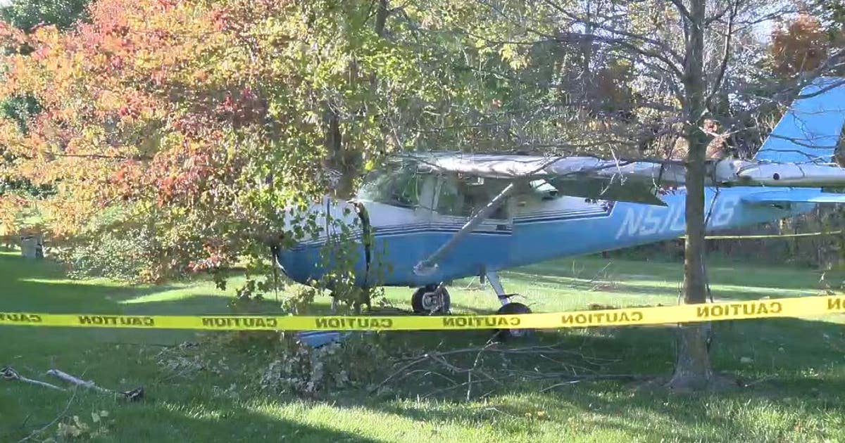 Small plane crash lands into backyard of Washtenaw County home | FOX 2 ...