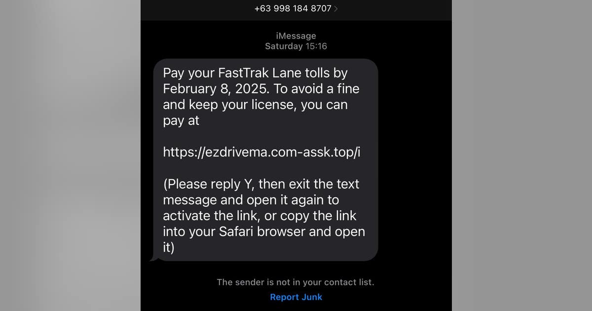 Beware of unpaid toll text message scam | FOX 2 Detroit