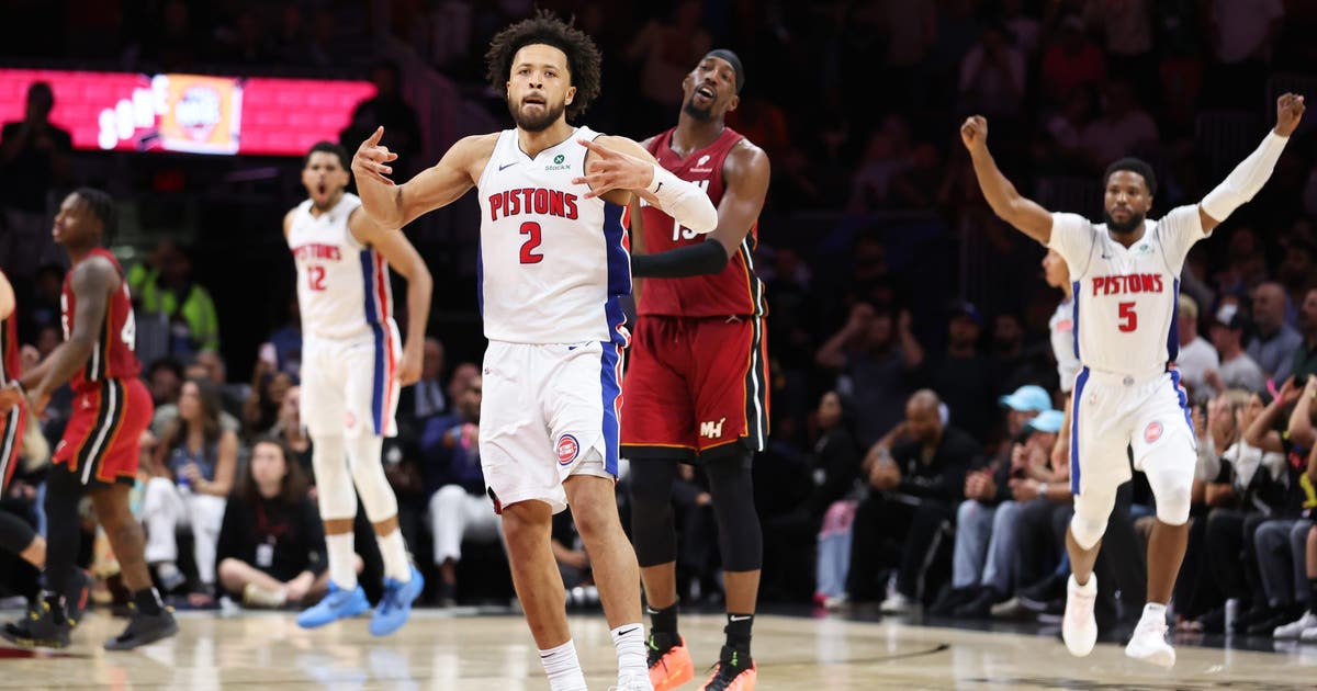 Cunningham banks in a 3 for the win and Pistons send Heat to their 9th ...