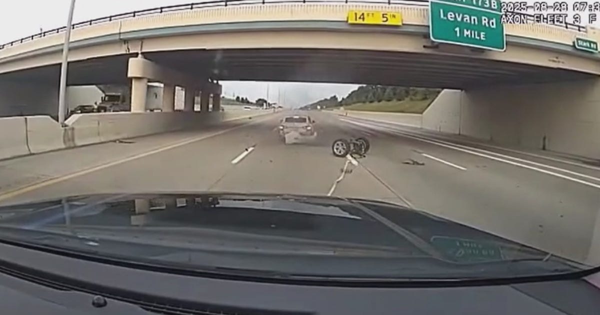 WATCH: Axle rips off stolen car after Michigan police chase | FOX 2 Detroit