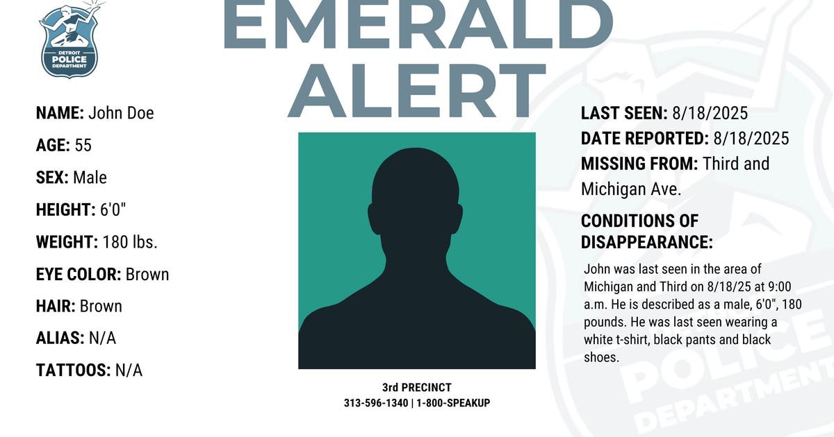 Detroit police unveil Emerald Alert for serious missing persons cases ...
