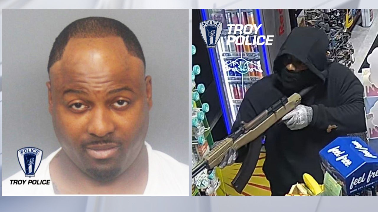 Troy armed robbery suspect who used assault-style rifle, charged | FOX ...