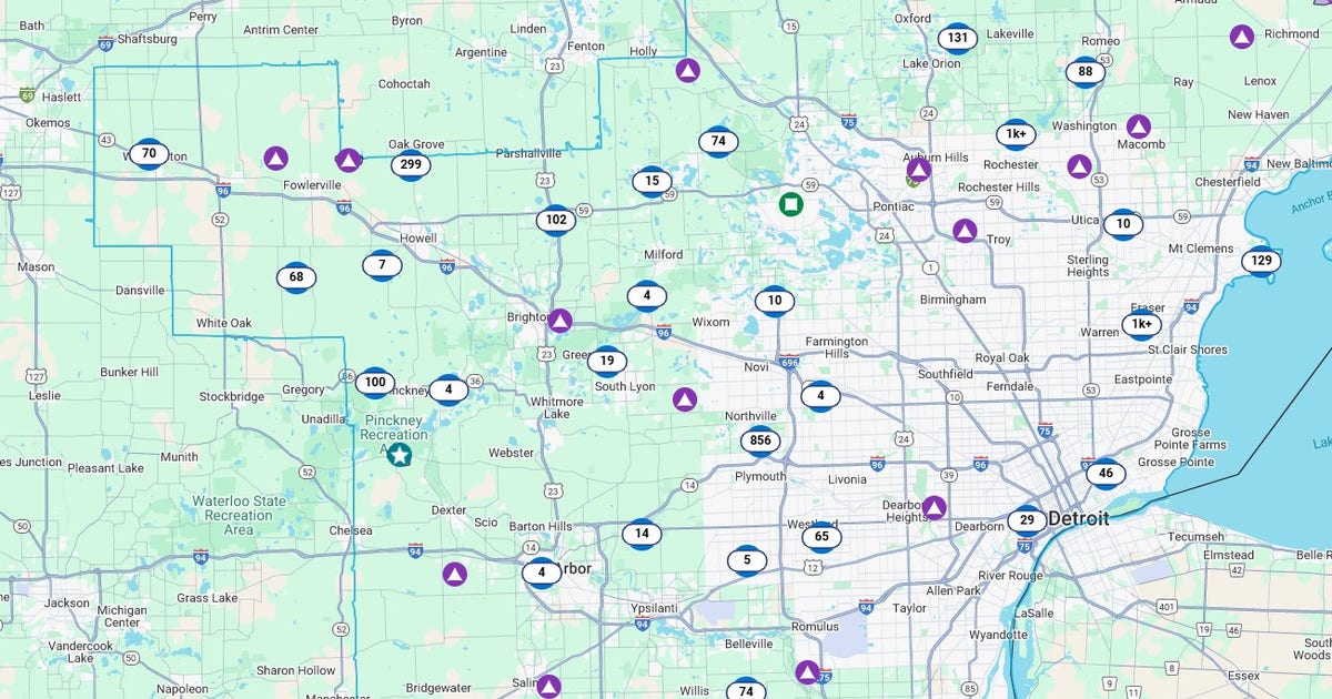 DTE Outage Map: See status of Metro Detroit power outages here | FOX 2 ...