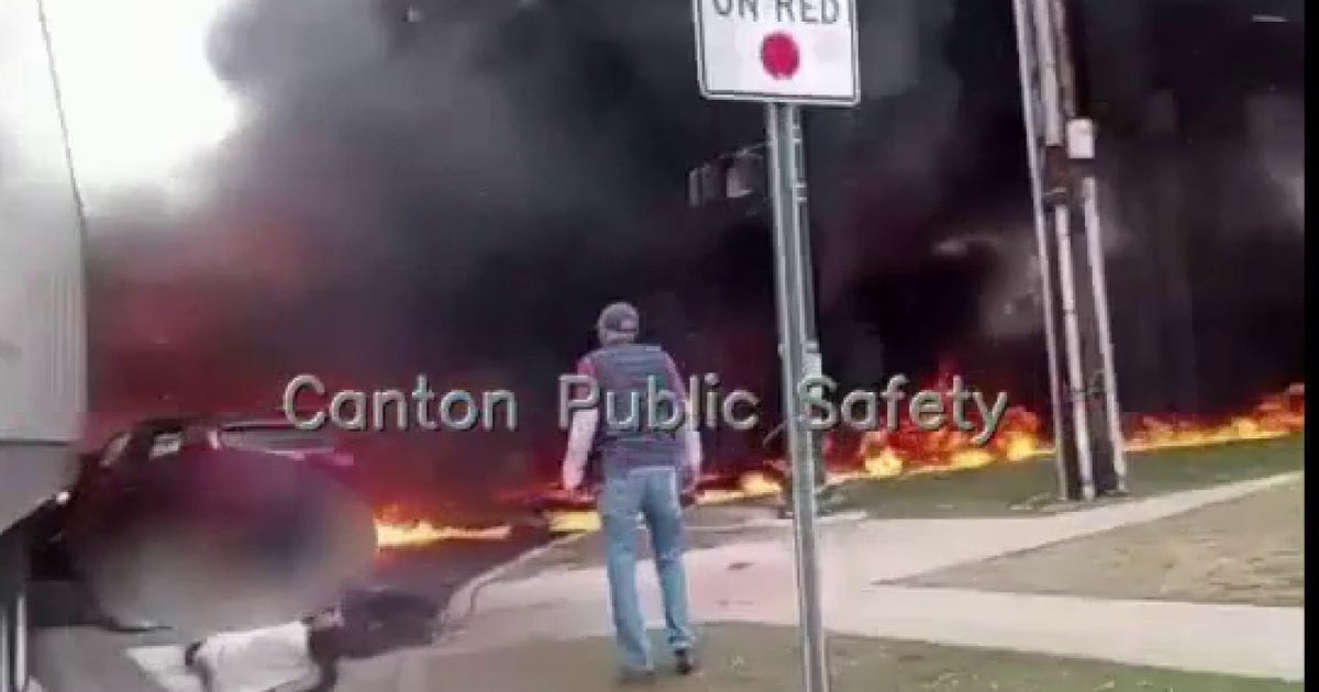 Canton Twp. police release body cam footage of fiery crash that ...