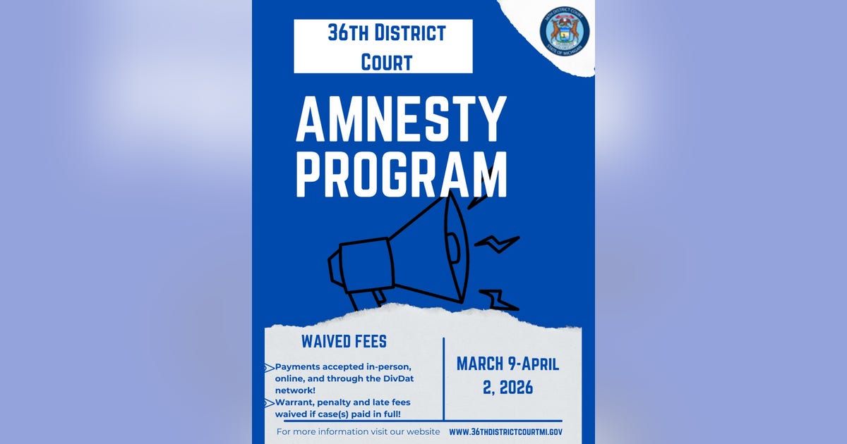 36th District Court amnesty program waives late fees, penalties ...