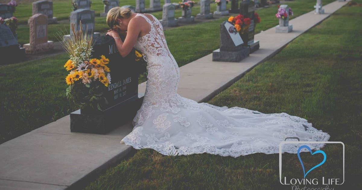 Bride mourns fiance in wedding day photo shoot | FOX 32 Chicago