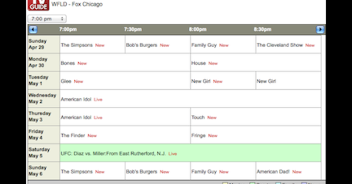 TV Schedule | FOX 32 Chicago