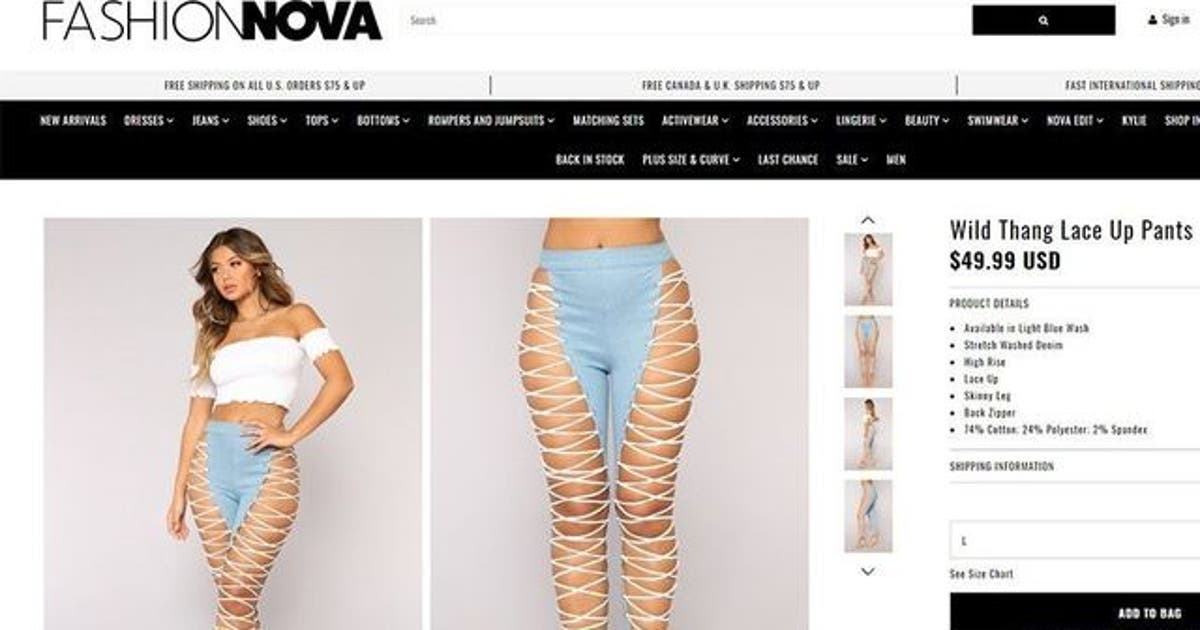 Twitter slams ‘terrible' lace-up jeans | FOX 32 Chicago
