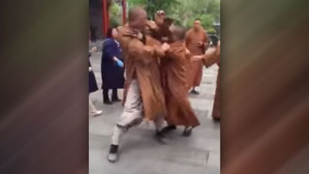 WATCH: Buddhist monk brawl caught on video