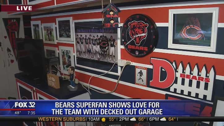 Bears superfan shows love for the team with decked out garage | FOX 32 ...
