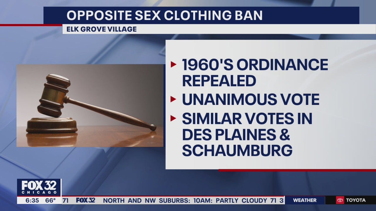 Elk Grove Village Repeals Decades Old Opposite Sex Clothing Ban Fox