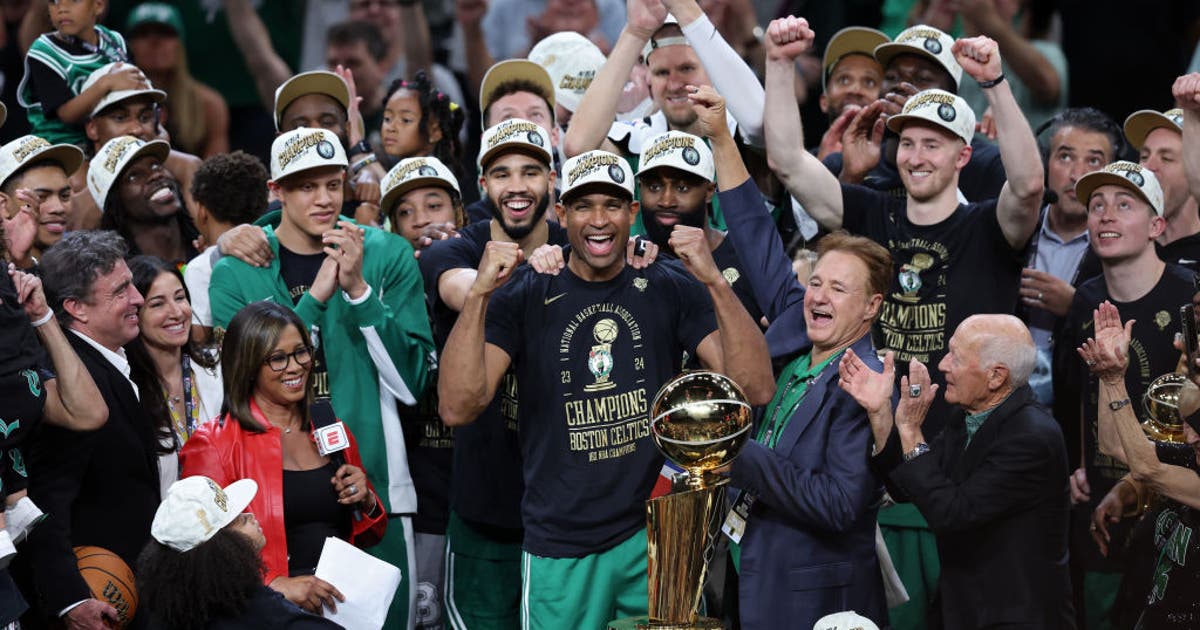 Boston Celtics earn their record-breaking 18th NBA title with 106-88 ...