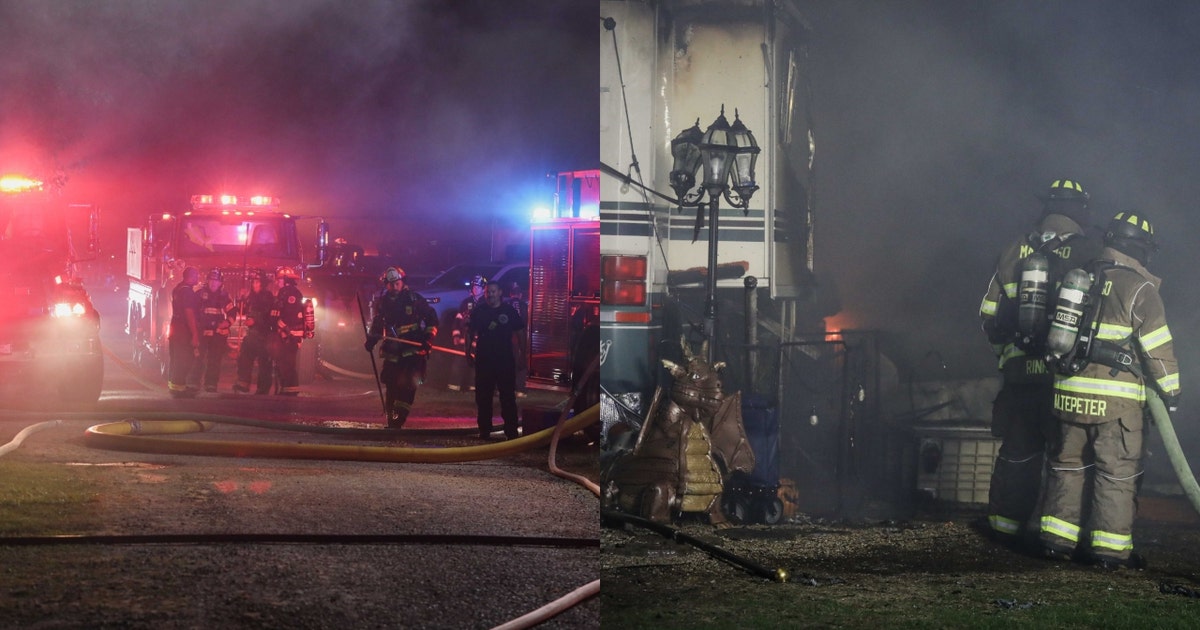 RV catches fire, propane tanks explode in McHenry County; 2 people and ...