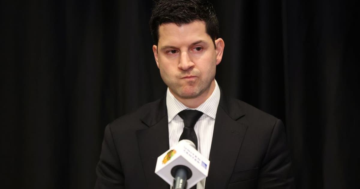 Blackhawks GM Kyle Davidson looks for improvement from team after ...