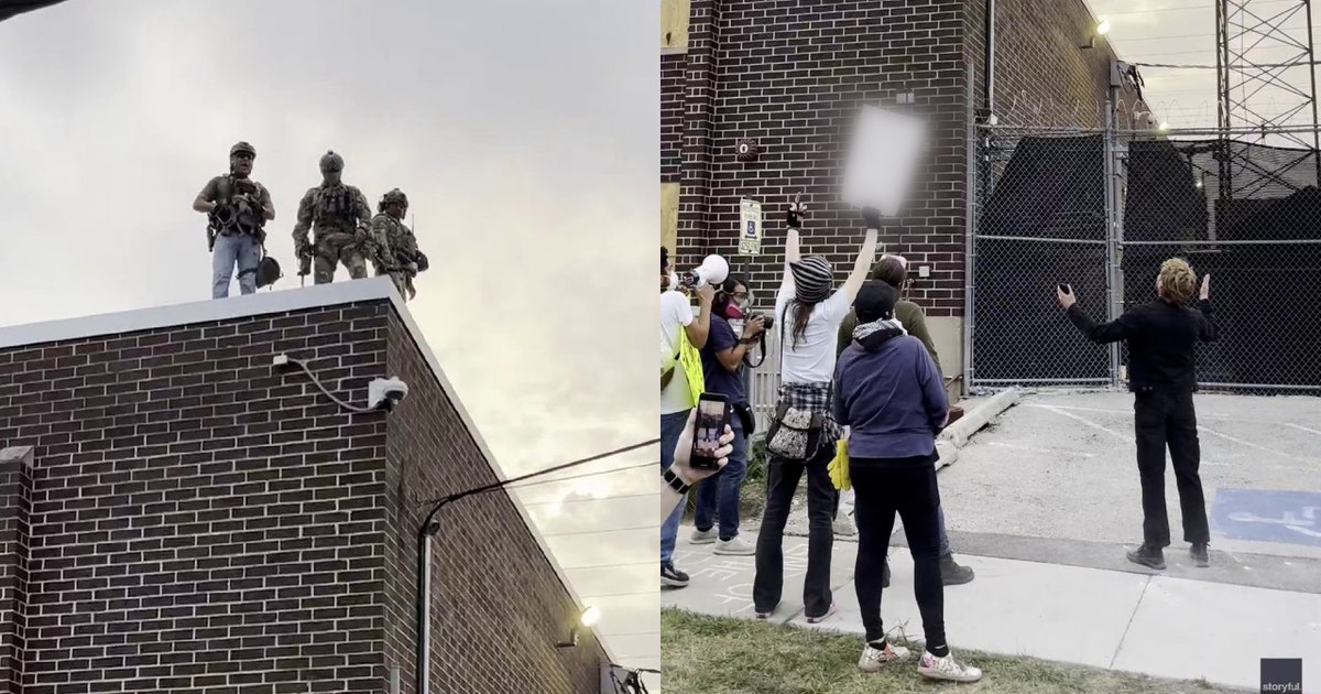 Video shows federal agent shoot Chicago pastor in head with pepper ball ...
