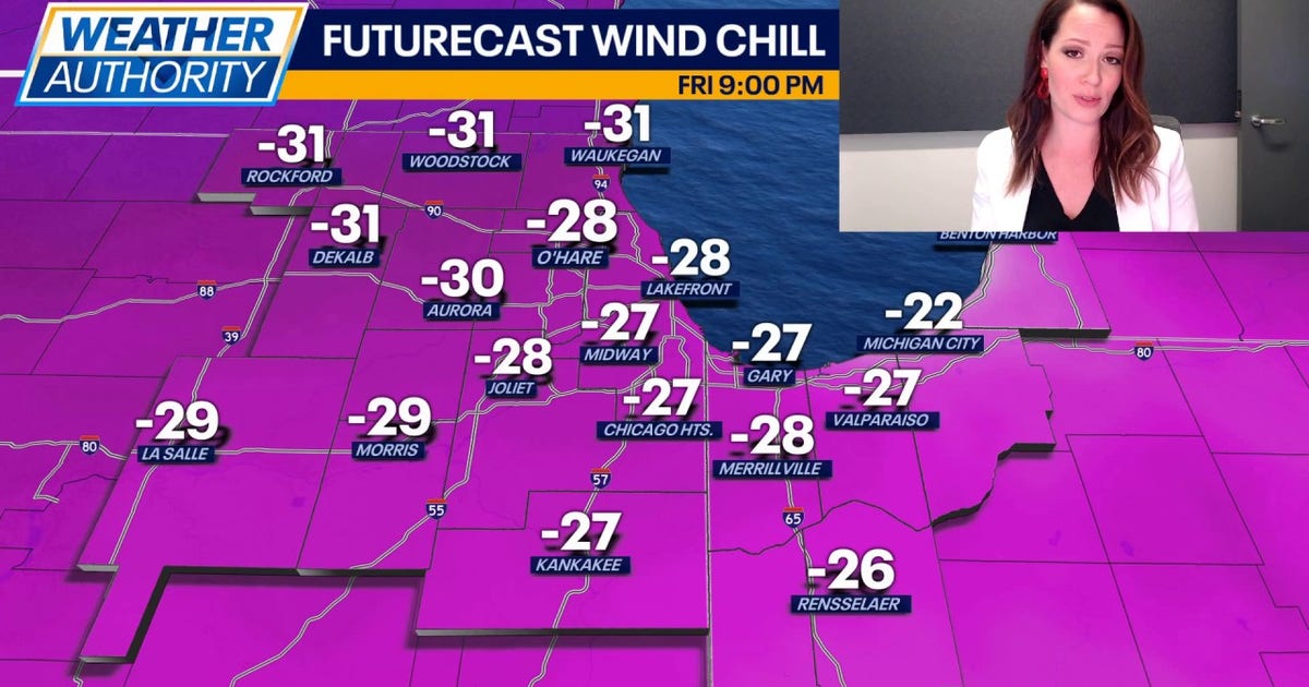Chicago weather: Wind chill plummet to -30 to -40 tonight and Friday ...