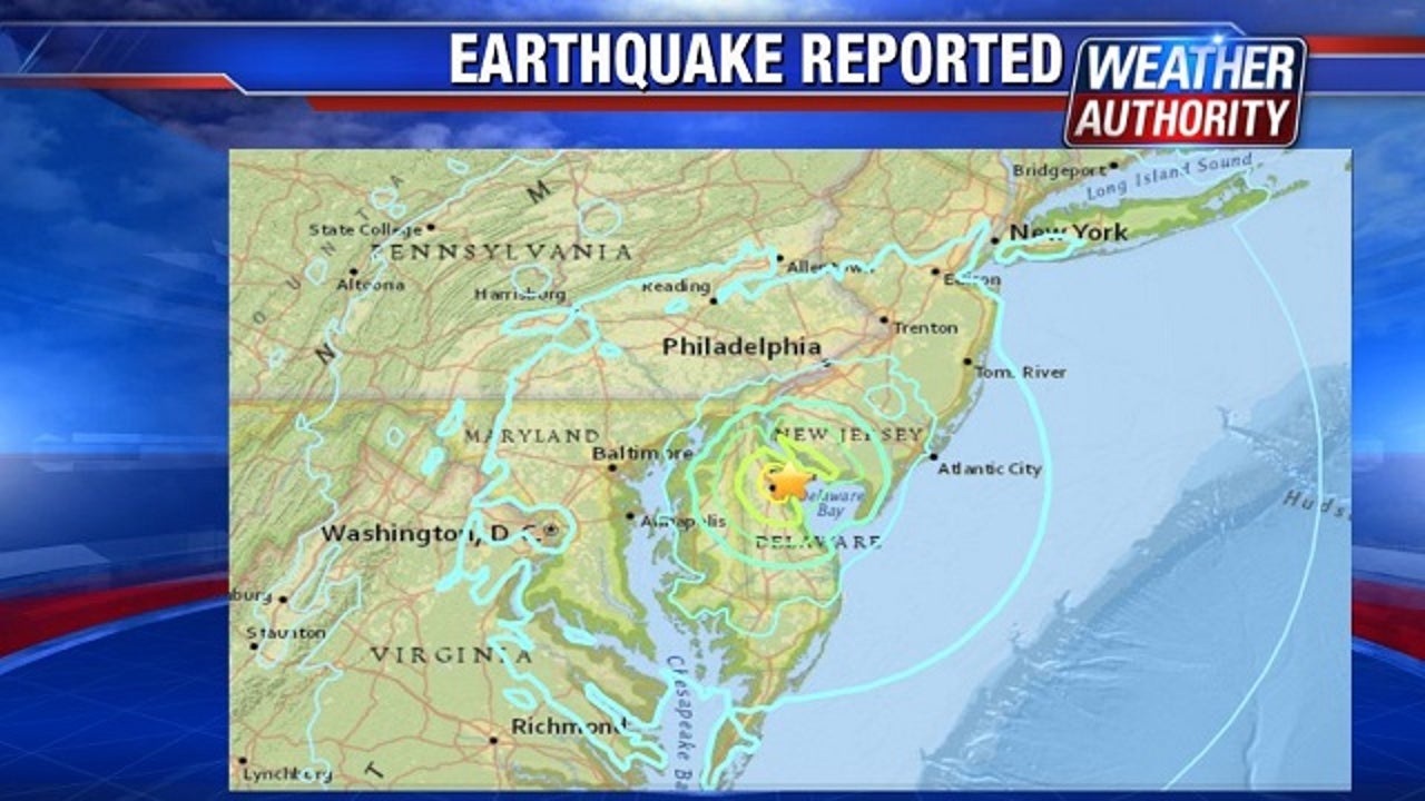 Rare quake shudders through Northeast; centered in Delaware