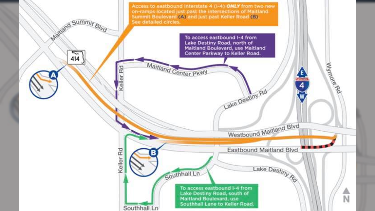 Two new I-4 on-ramps open in Maitland