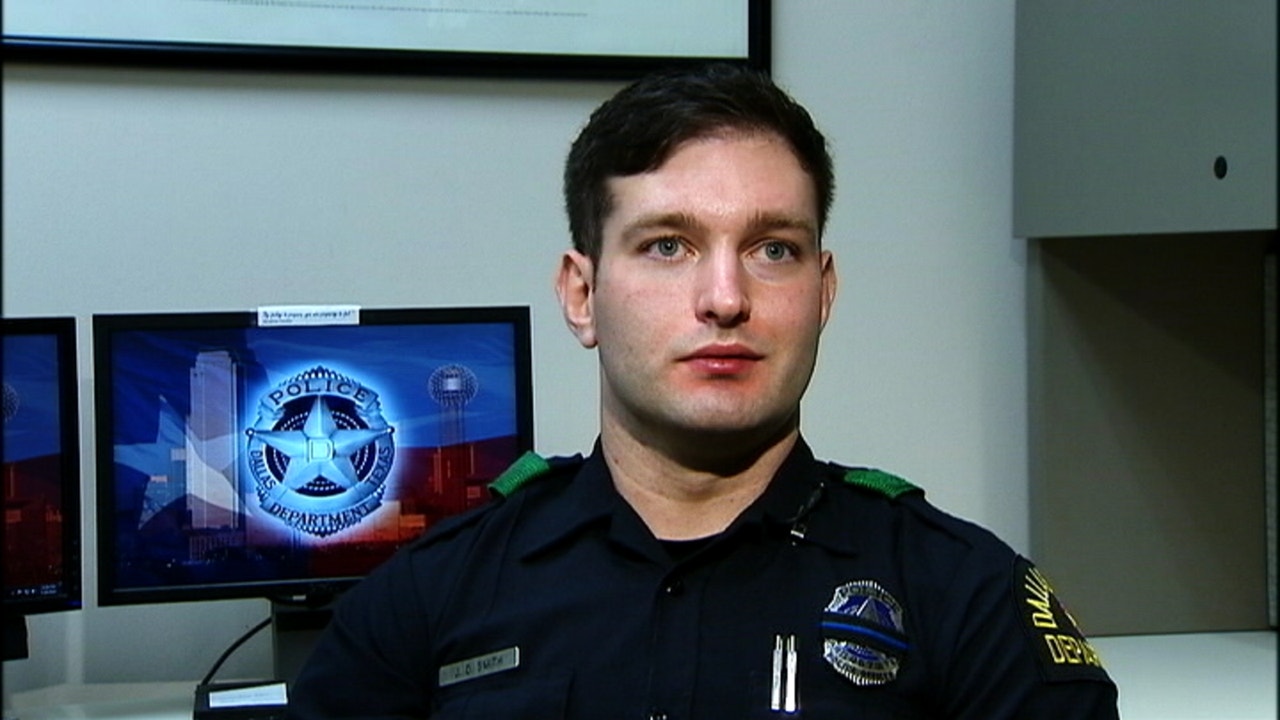 Dallas officer in viral photos speaks out