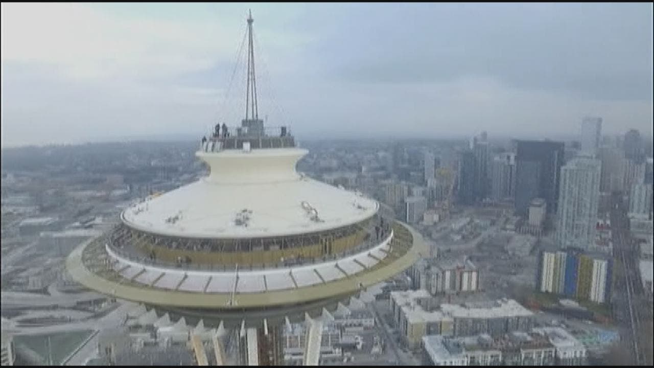 Drone crashes into Space Needle observation deck