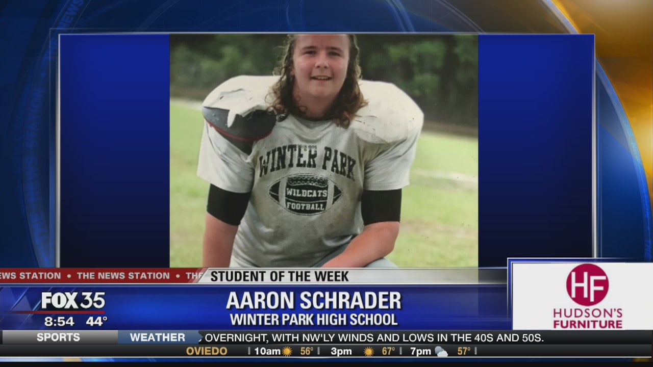 Student of the Week: Aaron Schrader | FOX 35 Orlando