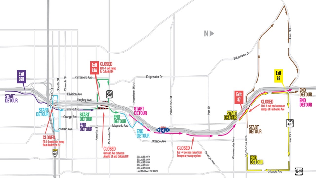 I-4 Ultimate road work over the weekend