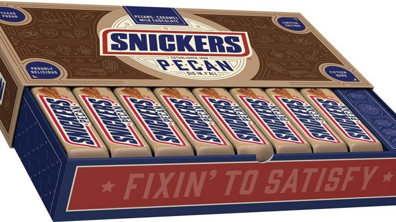 Snickers introduces pecan candy bar for a limited time