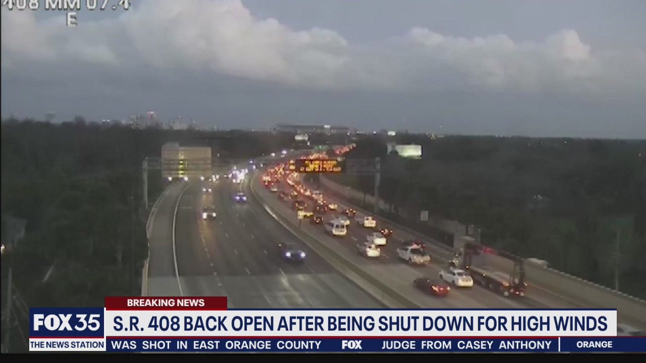 SR 408 now open after being closed in both directions | FOX 35 Orlando